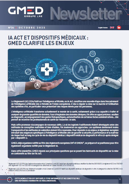IA Act et dispositifs médicaux : GMED clarifie les enjeux - GMED ...